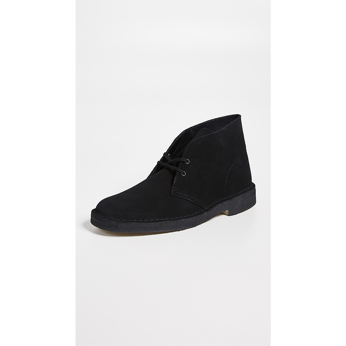 Clarks mens Desert Chukka Boot, Black Suede, 11.5 US