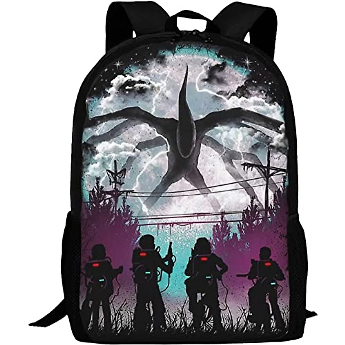 SAQU Stranger Things Movie 3D Pattern Printed Backpack Lightweight Durable Backpack Schoolbag for Boys Girl Fans Gifts