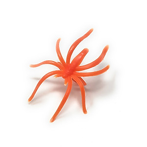 288 Bulk Halloween Spider Ring Assortment - Orange, Purple, Black, and Glow-in-the-Dark Creepy Crawly Party Favors, Treats, and Cupcake Toppers