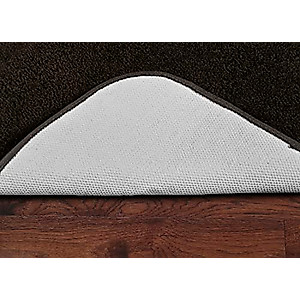 Garland Rug Traditional Plush 5 Piece Nylon Washable Bathroom Rug Set Chocolate
