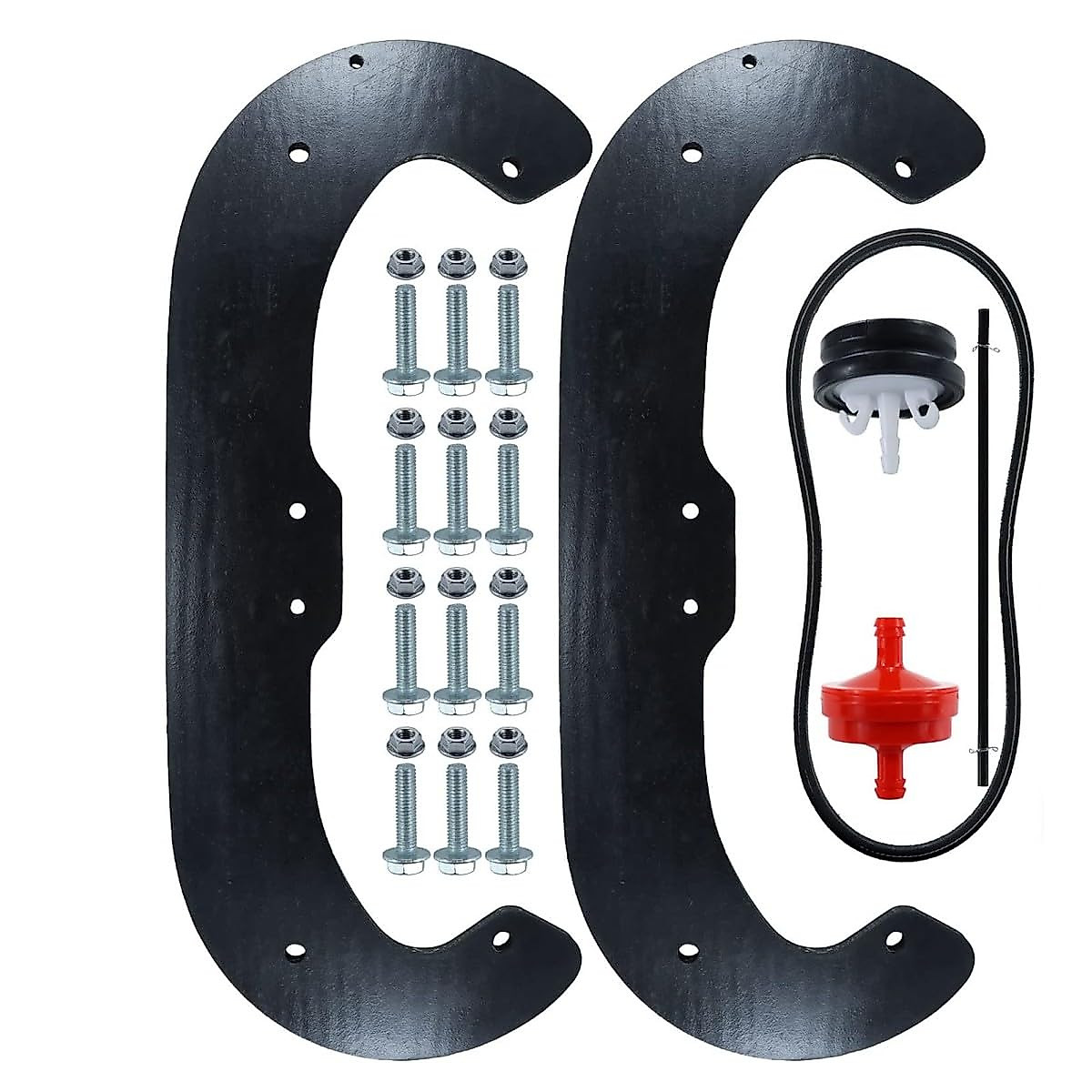 POSFLAG 84-1980 Paddles with 75-9010 Belt 66-7460 Primer Bulb 801254 Spark Plug Replaces 75-9090, 80-0660, 80-660 for Toro CCR Powerlite 38170, 38171, 38172, 38175, 38176, 38178, 38182 Snowthrowers