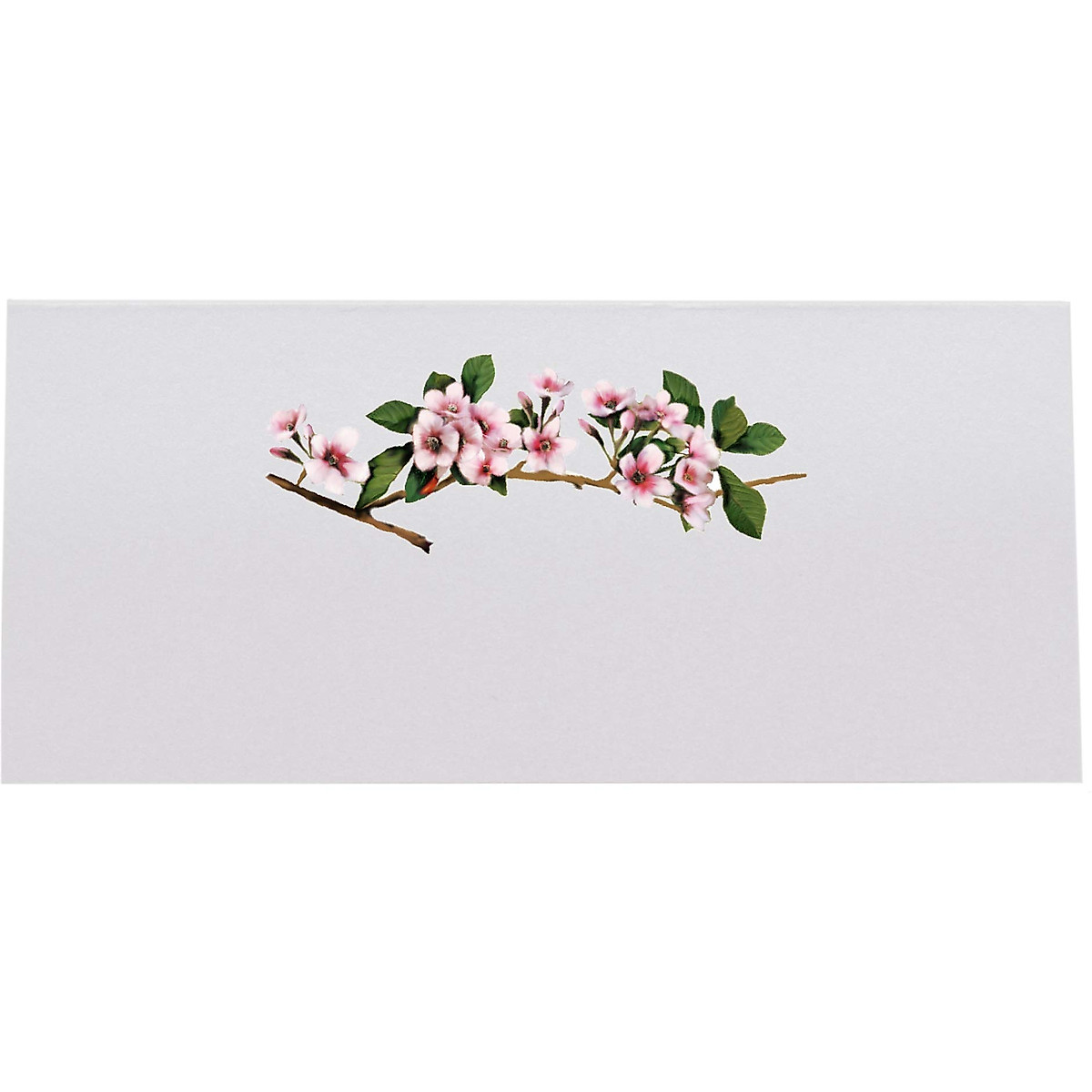 Pink Cherry Blossoms Place Cards, Set of 60, Pre-cut and Scored - Wedding, Party, Dinner, and Special Events - Made in the USA