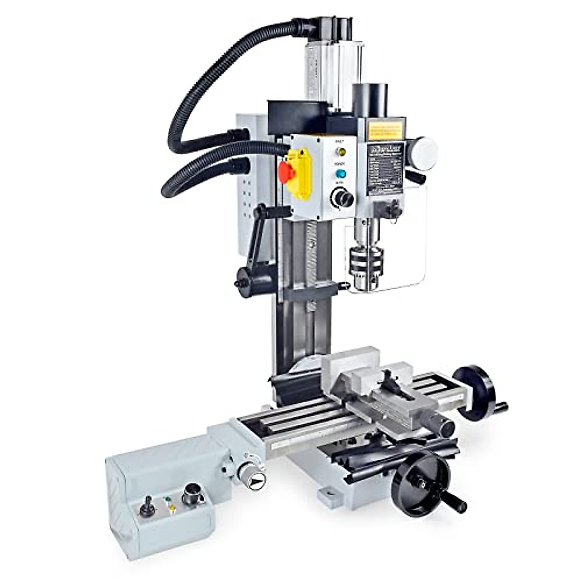 MicroLux® High Precision Heavy Duty R8 Miniature Milling Machine Only “True Inch” machine on the market, Powerful brushless 500W motor with more torque