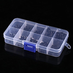 Screw Cup Assortment, Alloy Steel Hex Socket Head Grub Set Screw Cup Point Assortment Kit Insert Tools M3/M4/M5/M6/M8 200pcs with Box