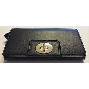 Kate Spade Hampton Road Turnlock Mara Clutch Wallet WLRU1481 Black
