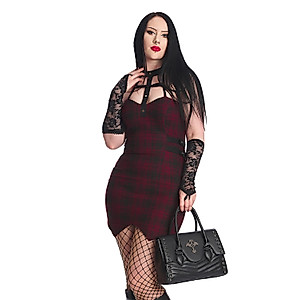 Lost Queen Women's Glow of The Cross Handbag Purse