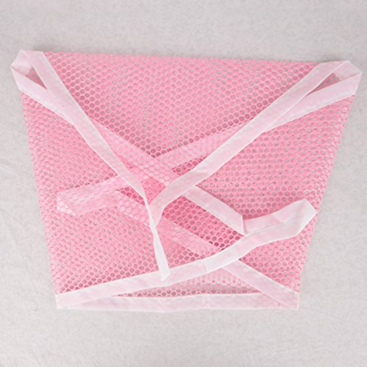 Stuffed Animal Storage Hammock, Powkoo Small Toy Hammock Storage Net Organizer for Bathtub, Bedroom, Small Soft Toys, Teddies (Pink)