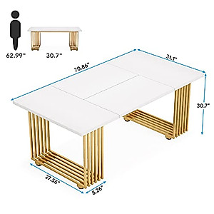 LITTLE TREE Computer Executive Desk, White