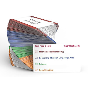 GED Study Cards 2025-2026: GED Test Prep and Practice Questions for All Subjects [2nd Edition]