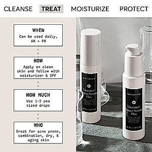 Naturium Vitamin C Super Serum Plus Retinol, Hyaluronic Acid, Niacinamide & Salicylic Acid, Smoothing & Brightening Facial Care, 1.0 oz
