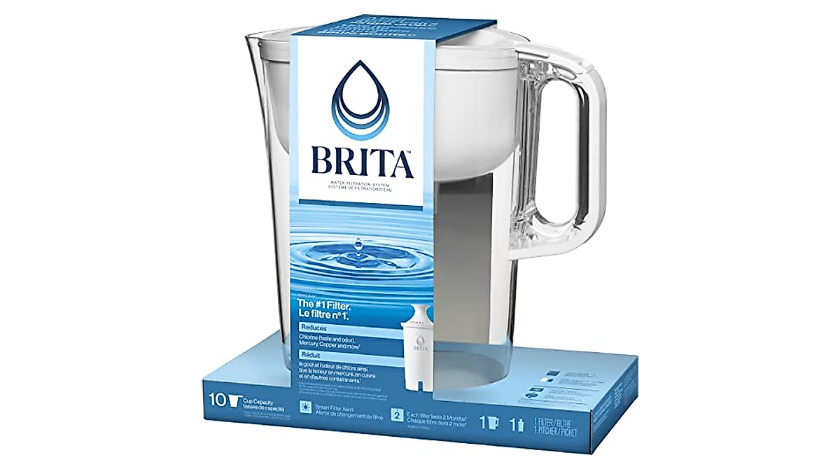 Brita 10 Cup Water Pitcher - BPA-Free & Sustainable Filtration