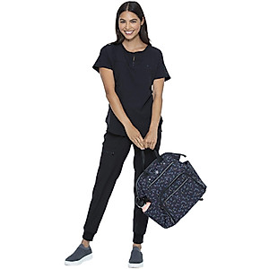 HeartSoul Women's Convertible Bella Backpack, Nurse Backpack for Work, One size, Black All Awareness Ribbon