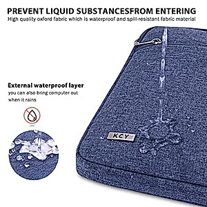 KCY Laptop Sleeve 11.6 Inch, Waterproof Slim Laptop Case Bag with Handle Compatible with Surface Pro 9 8 7/Laptop Go 2 3, MacBook Air 11/12, 11-12 Inch HP Acer Asus Lenovo Samsung Chromebook,Blue