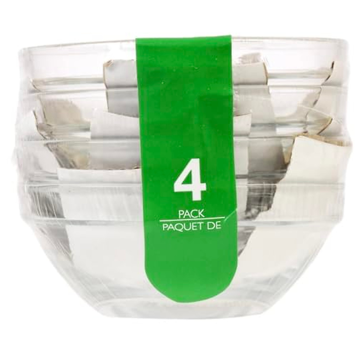 Greenbrier Mini Prep Bowls Pack of 4, 3.5in, Transparent
