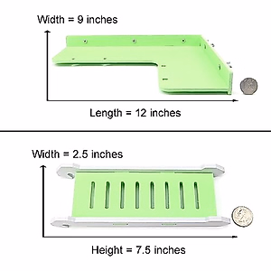 Alfie Pet - Kick Wood Ladder Platform for Mouse, Chinchilla, Rat, Gerbil and Dwarf Hamster - Color: Green