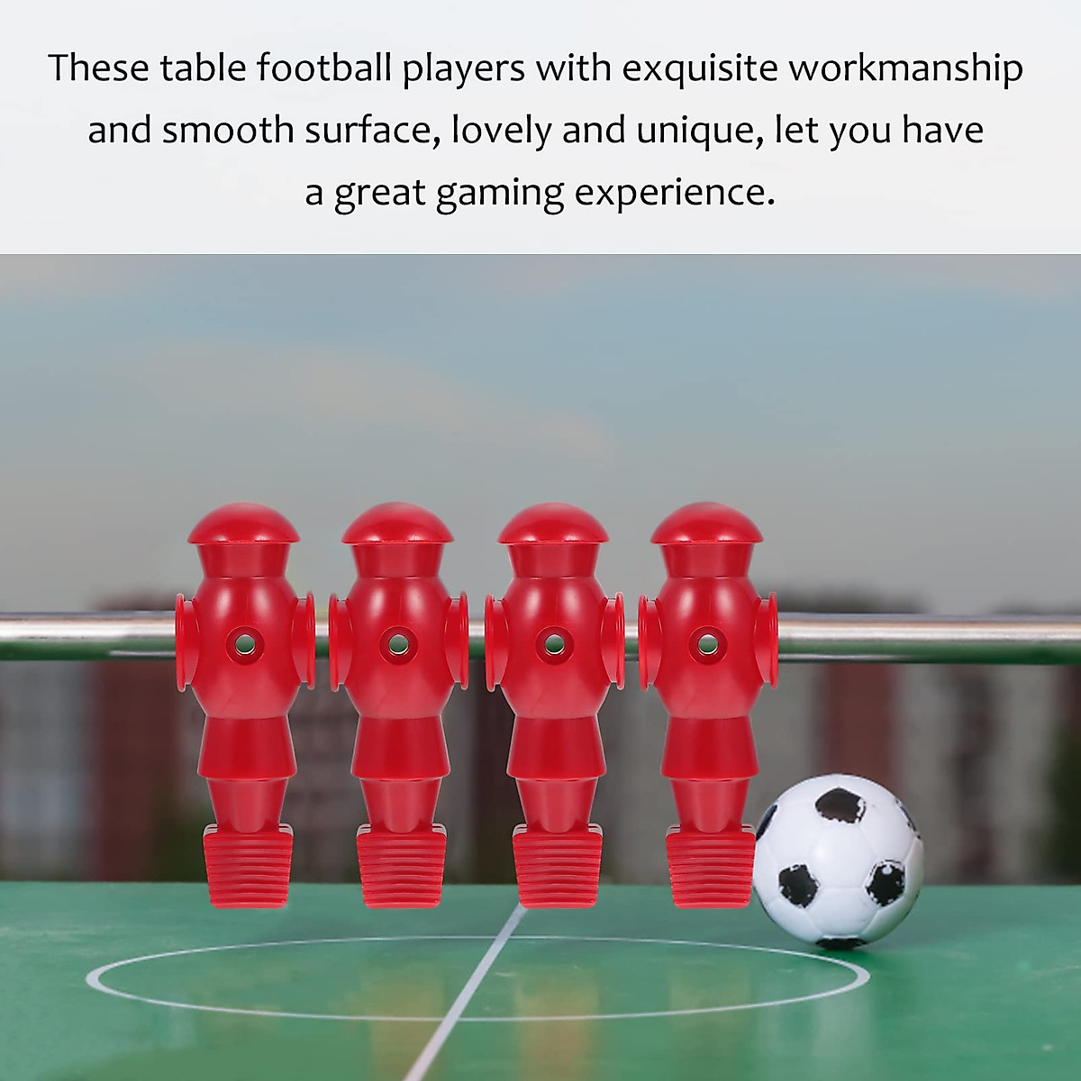 Abaodam Table Foosball Player Replacement Man: 4Pcs Soccer Table Player Foosball Replacement Parts for Dynamo Table Fun Game Toys