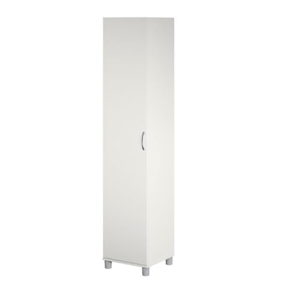 Pemberly Row Transitional 16" Utility Storage Cabinet in White