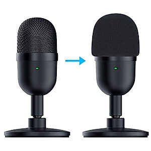SUNMON Seiren Mini Pop Filter Foam Cover - Professional Mic Windscreen Wind Cover for Razer Seiren Mini USB Streaming Microphone to Minimise Plosives