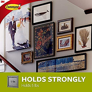 Command Large Universal Frame Hanger, 3 Picture Hangers with 6 Command Strips and 6 Frame Stabilizer Strips, Decorate Damage-Free
