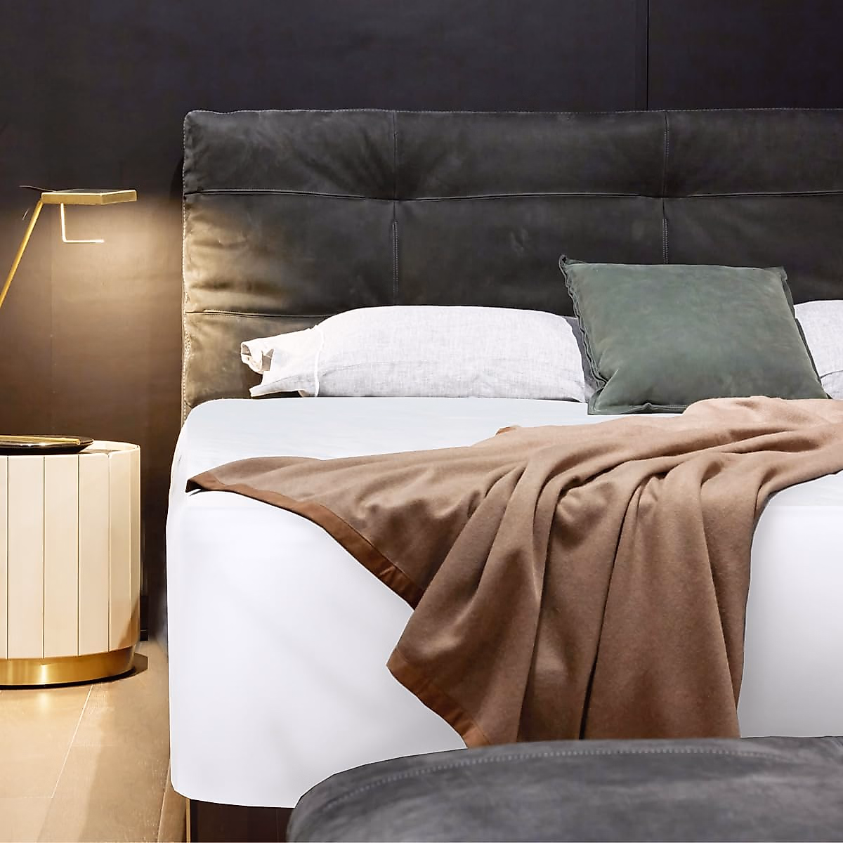 Cotabaty Twin Mattress Pad Air Mattress Cover, Soft Quilted Mattress Topper with Deep Pocket Fits 13 to 20 Inch Mattress - Breathable Fitted Mattress Protector for Air Bed (75x39'', White)