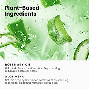 Glycolic Acid Toner for Face - Facial Toning Solution - 8% Glycolic Acid - Hydrating, Anti-Aging, Exfoliating Face Toner for Women & Men - with AHA, Aloe Vera, & Rosemary Extract Skin Toner - 8 Fl Oz