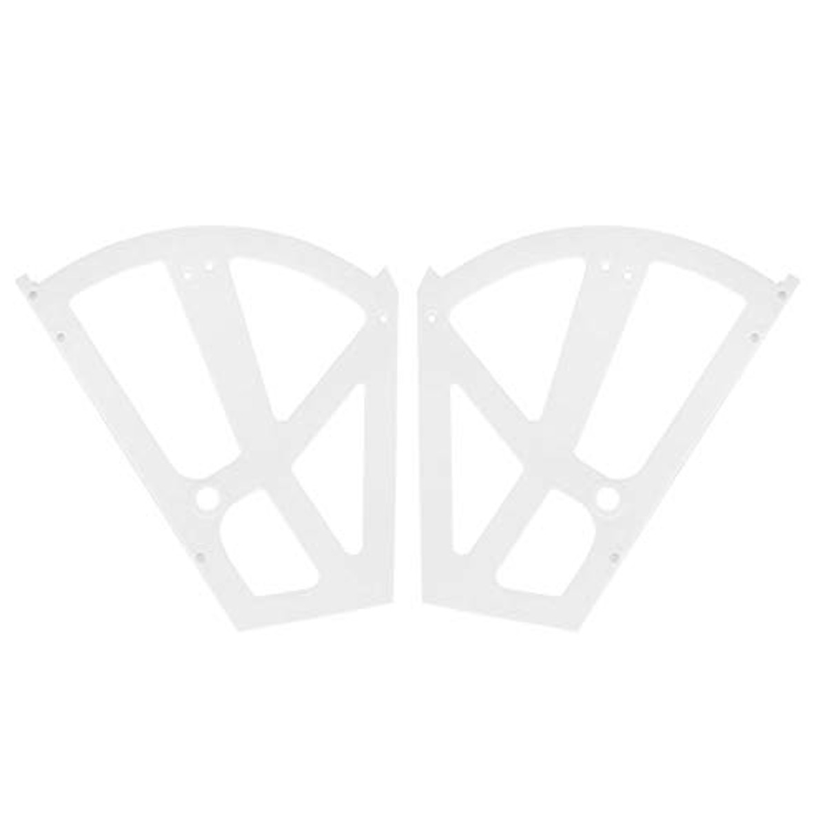 AUNMAS Plastic Cabinet Hinge, Hollow Simple Two Layers Shoe Cabinet Hinge Shelf Rack Holder Accessory for Home White (2#)