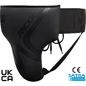 RDX Groin Protector for Boxing, Muay Thai, Kickboxing and MMA Fighting, Maya Hide Leather Abdo Gear for Martial Arts Training, Men Jockstrap Abdominal Guard for Sparring, Taekwondo and Grappling