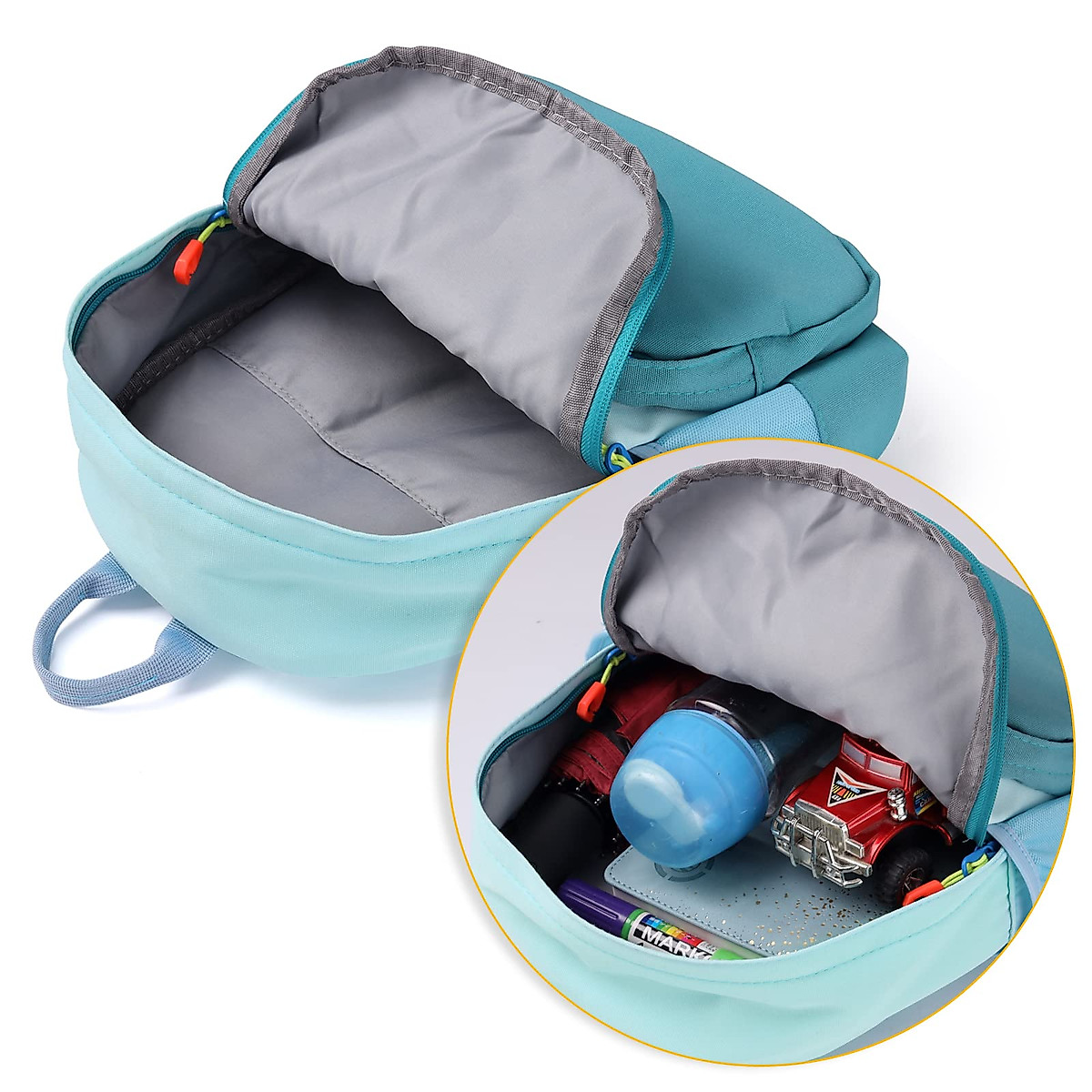 Zicac Children's Cute Canvas Backpacks Toddler Backpack (Blue)