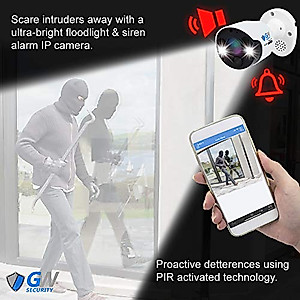 GW 8 Channel 4K NVR 8MP 4K AI Smart Home Security Camera System, (4) Dome and (4) Bullet Built-in Microphone Audio Recording HD 2160P 4K IP PoE Cameras, Face Recognition/Human/Vehicle Detection