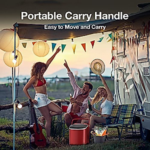 Ice Maker Countertop, Fast Ice Making in 6 Mins 9 Bullet-Shaped Ice, 26.5lbs/24Hrs, Portable Ice Maker Machine with Self-Cleaning, Ice Scoop, Ice Bags and Basket, for Home/Kitchen/Office/Bar/Party