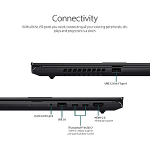 ASUS Vivobook S 15 15.6" FHD (1920x1080) Laptop 2023 New | 12th Intel i7-12700H 14-Core | Iris Xe Graphics | Backlit Keyboard | Thunderbolt 4 | Wi-Fi 6E | 16GB DDR4 512GB SSD | Win11 Pro