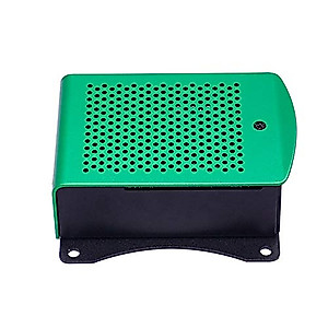 Raspberry Pi Wall Mount Metal case (Raspberry Pi 4, Green/Black)