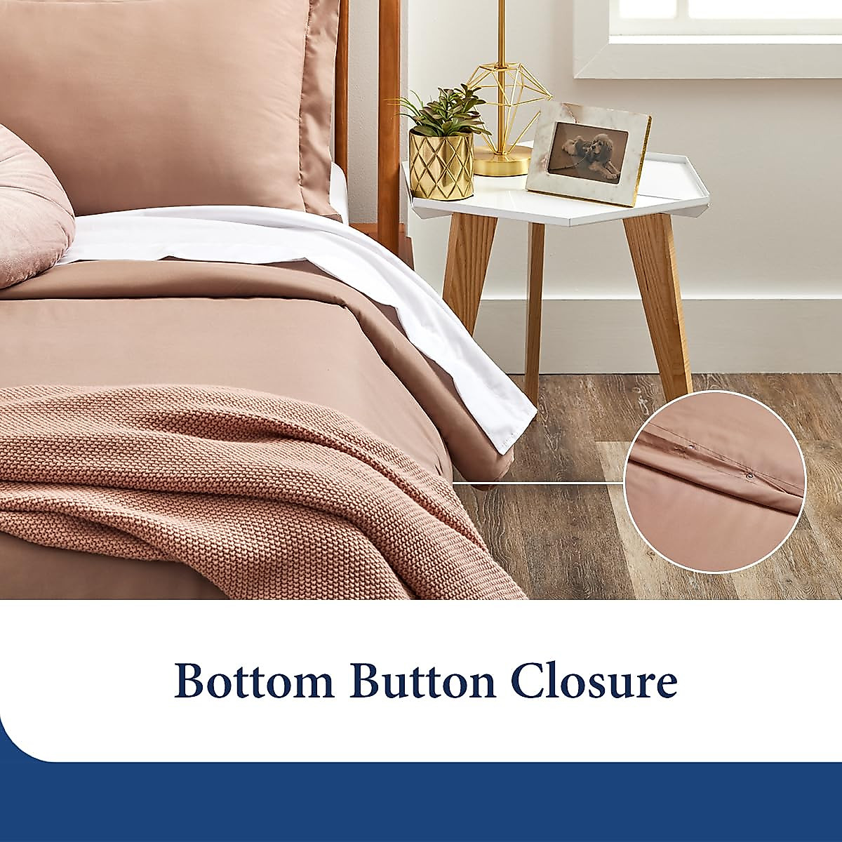 Cosy House Collection Everyday 1500 Series Duvet Cover Set - Master Bedroom Essentials - All Season, Moisture-Wicking & Silky Soft - Easy to Maintain & Long Lasting - 3 Piece (Full/Queen, Grey)