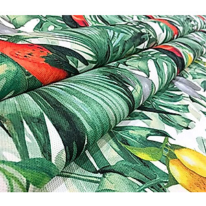 Tropical Toucan Birds,Lemons Floral Print Upholstery Fabric(200x140cm)-HDTF-0642-200