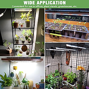 Kullsinss Grow Lights for Indoor Plants, 16" Full Spectrum Plant Grow Light Strip with Upgrade Timer 6/12/16 Hrs, 3 Spectrum Modes, 240 LEDs Sunlike Growing Lamp for Seedlings Hydroponics Succulent