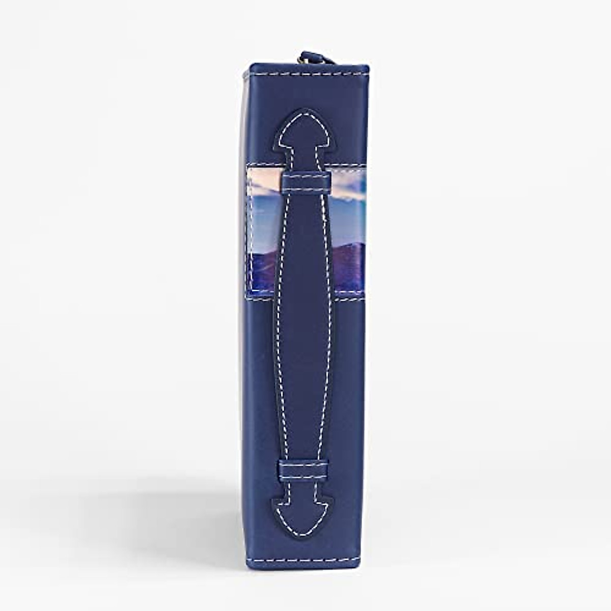 Flying Eagle Be Strong Take Heart Navy Blue X-Large Faux Leather Bible Cover