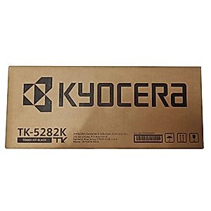 Kyocera 1T02TW0US0 Model TK-5282K Black Toner Kit For use with Kyocera ECOSYS M6235cidn, M6635cidn and P6235cdn A4 Multifunctional Printers; Up to 13000 Pages Yield at 5% Average Coverage