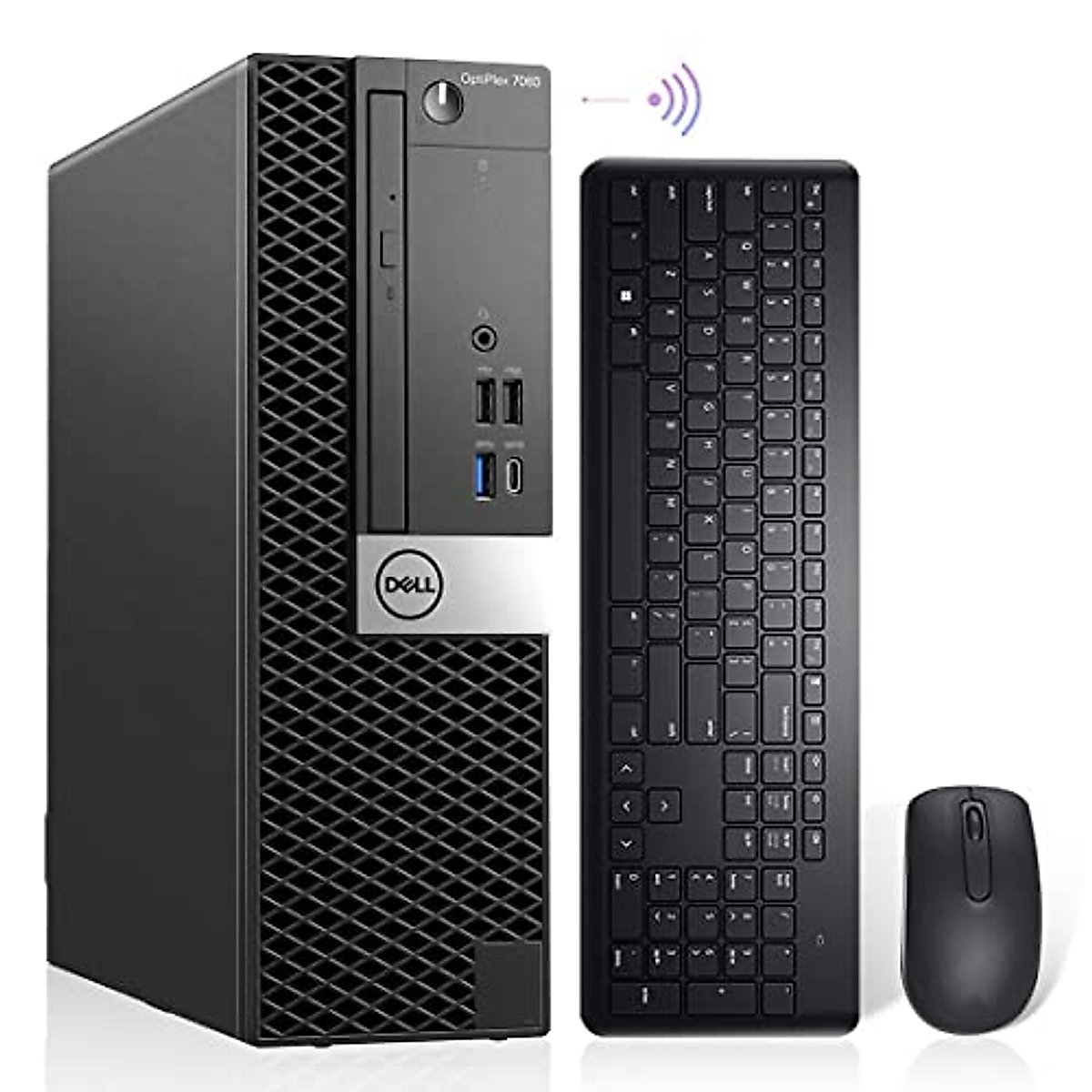 Dell OptiPlex 7060 Windows 11 Pro Desktop Computer SFF, Intel 8th Gen i5-8500 Hexa Core,32GB DDR4 Ram 512GB NVMe M.2 SSD, AX210 Built-in WIFI 6E & Bluetooth 5.2,New Wireless Keyboard & Mouse (Renewed)