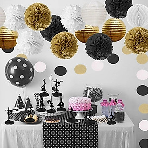 6 PCS Pole Dance Girl Honeycomb Table Centerpiece Black Glitter Pole Dancing Party Table Toppers Honeycomb Centerpieces for Bachelorette Bridal Shower Birthday Party Table Decorations Supplies