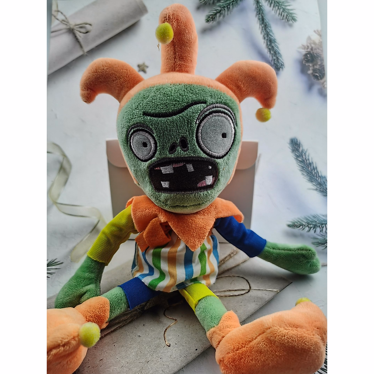 12" Plants and Zombies Jester Plush Zombies Toys Normal Zombies PVZ Plushies 1 2 Stuffed Soft Doll Jester Zombies New