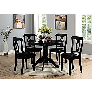 Angel Line Lindsey Dining Set, Black