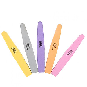 5pcs Nail File Buffer, 100/180 Double Sided Grit Gel Nail File Set, Manicure Tools File Block Nail Polisher for Nail Grooming and Styling