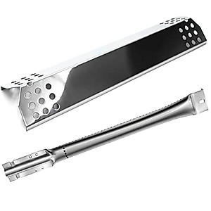 Dongftai SA01004H (4-Pack) 15 1/8 inch Stainless Steel Heat Plates and Burners Replacement Parts for Master Forge 1010048