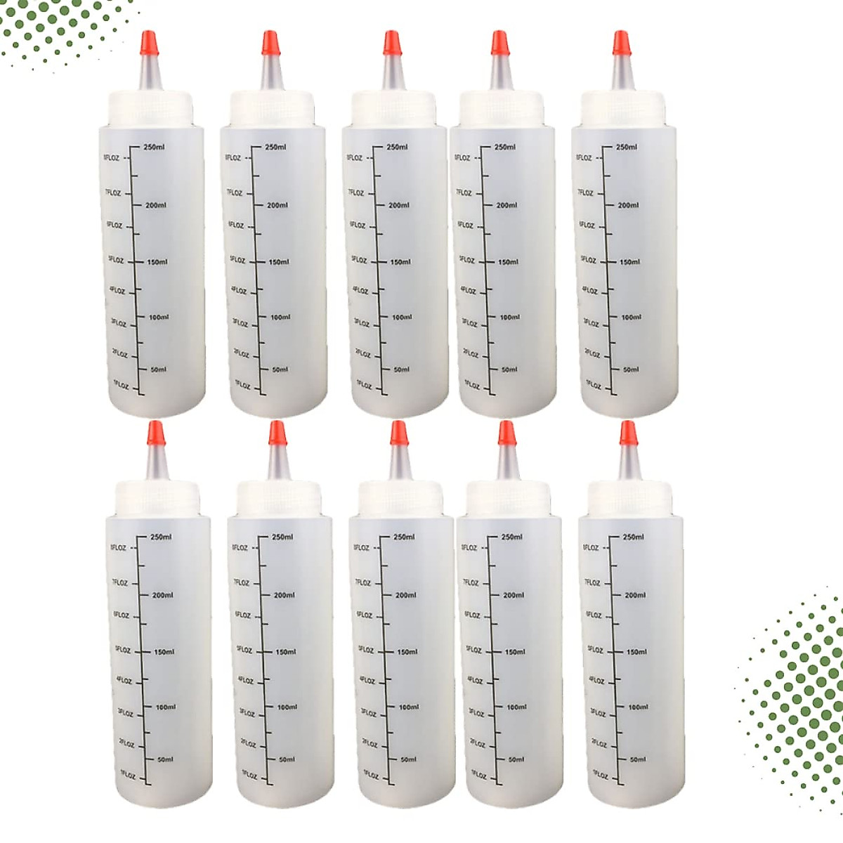 20 Pcs Ketchup Dispenser Food Container Cruet Salad Dressing Bottle Squeeze Bottles for Sauces Cooking Oil Dispenser Honey Dispenser With Cover Squeeze Sauce Bottle White