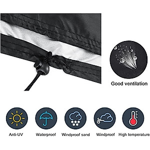 outdoor sectional cover, Waterproof patio sectional cover, outdoor sectional covers waterproof Patio Sectional Couch Cover, Garden Lawn patio furniture covers(V-Shaped-100"x100")