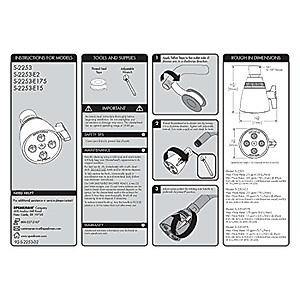 Speakman Z6000-YB-YC S-2253 Classic Anystream High Pressure Adjustable Shower Head, Polished Chrome, 2.5 GPM