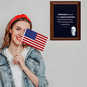 Politicians Should Wear Sponsor Jackets-Funny Wall Decor, Our Funny Quotes Wall Art Print With R. Williams Quotes Is Perfect Wall Art for Home Decorations, Office Decor & Studio Decor. Unframed- 8x10"