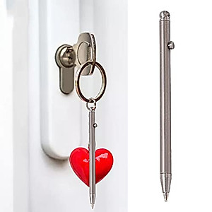 LAIONTY Mini Stylus Keychain Pens Pocket Signature Pens with Refill Ballpoint Pen for Outdoor Office Supplies(True Color)