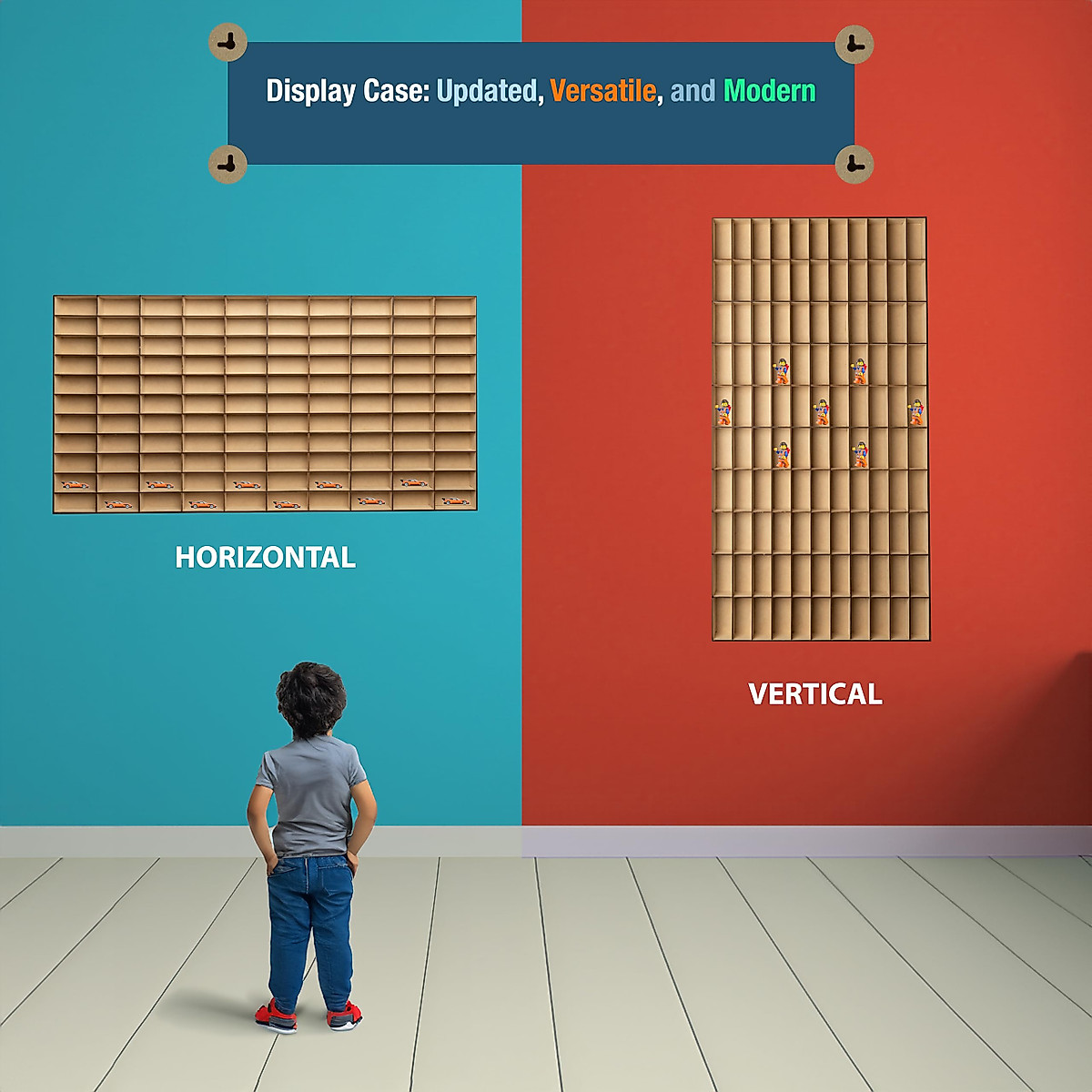 ALEJANDRO CORTES Display Storage Toy Organizer CASE for Cars 1/64 Scale (110 Space)