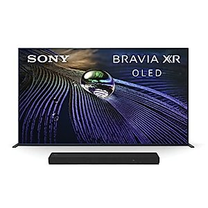 Sony A90J 65 Inch TV: BRAVIA XR OLED 4K Ultra HD Smart Google TV with Dolby Vision HDR and Alexa Compatibility XR65A90J- 2021 ModelwithSony HT-A3000